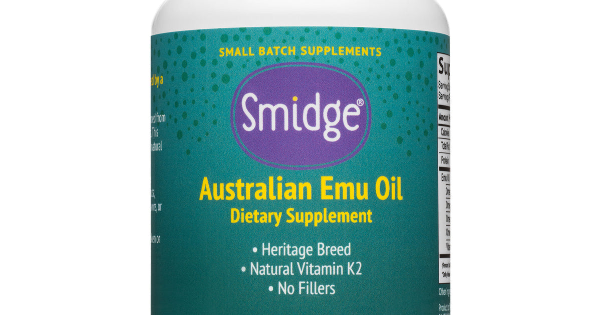 Australian Emu Oil | 100% pure, grass-fed fat vitamin K2 | Smidge®