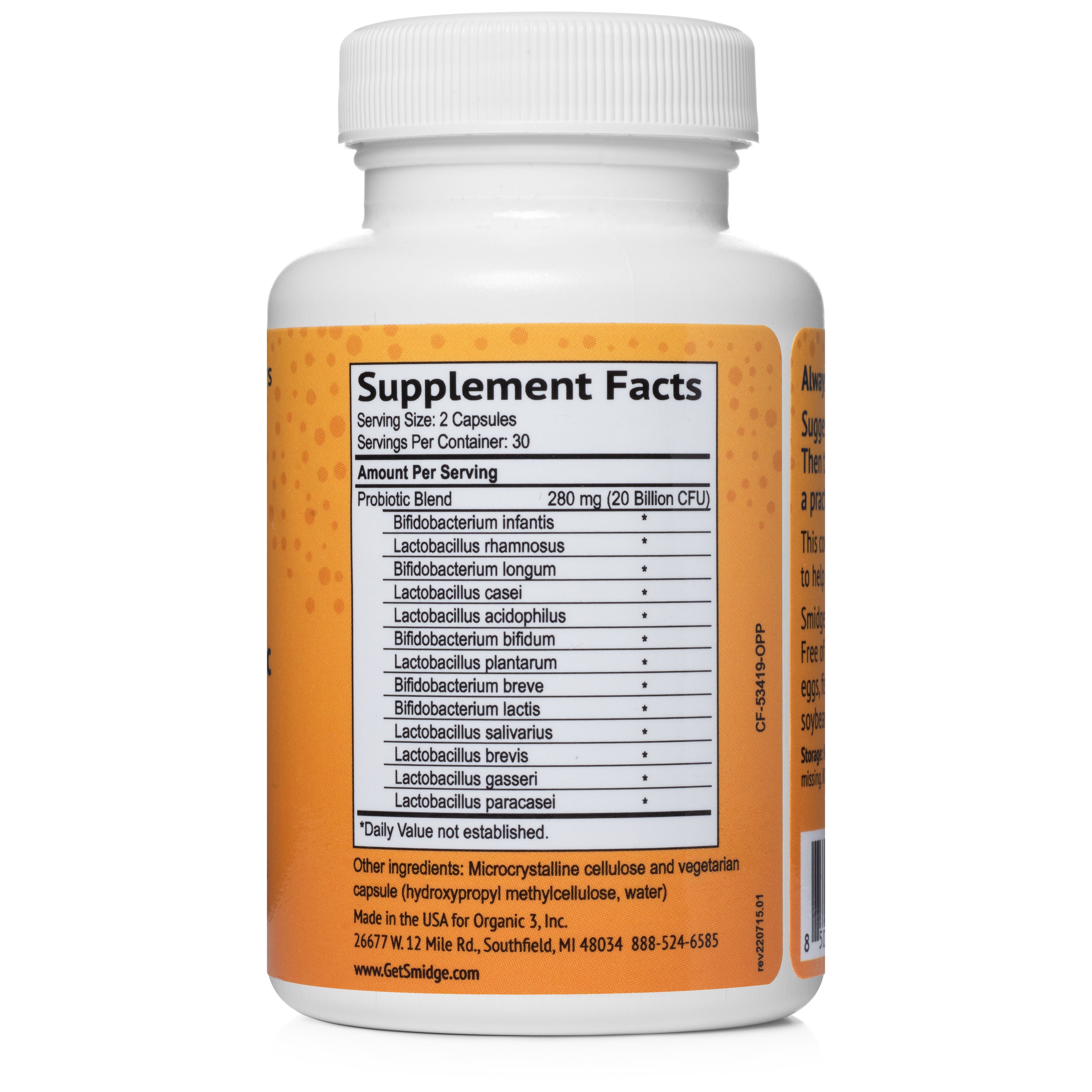 Probiotic Supplements for Gut Health - Capsules | Smidge®